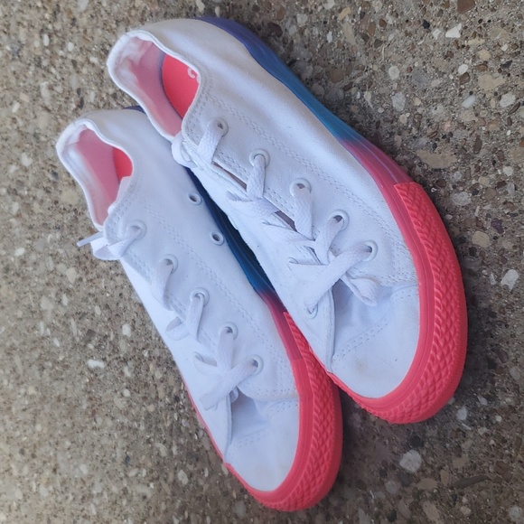 Converse | Shoes | Converse All Star Chuck Taylor White Racer Pink ...